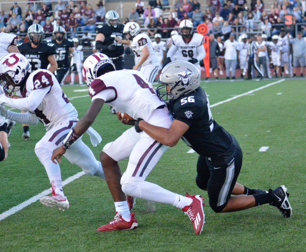Packing a punch: Potkul paves way for Colonials’ 36-0 win over ...